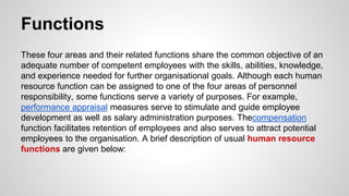 HR functions | PPTX