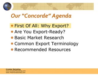 Export Basics - NKU Intl Business Ctr | PDF