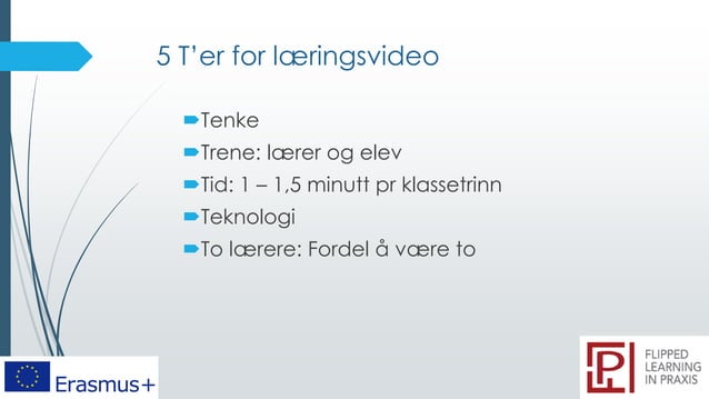 NKUL 2015 - Fra Flipped classroom til flipped learning | PPT