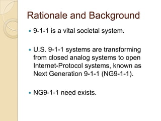 Master's Thesis Defense - NG 9-1-1: Examiniation of Info Sec Management ...