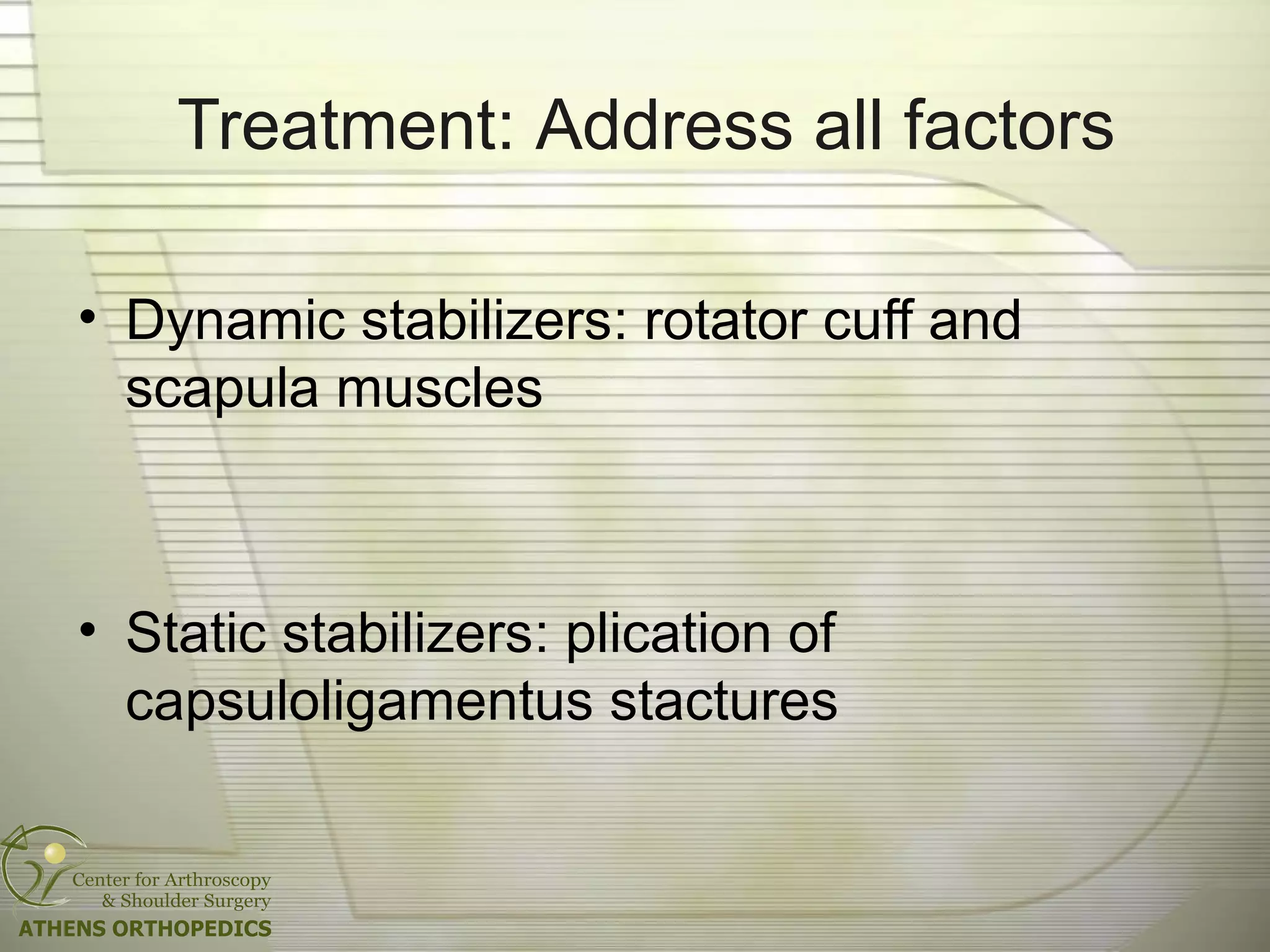Multidirectional shoulder instability | PPT