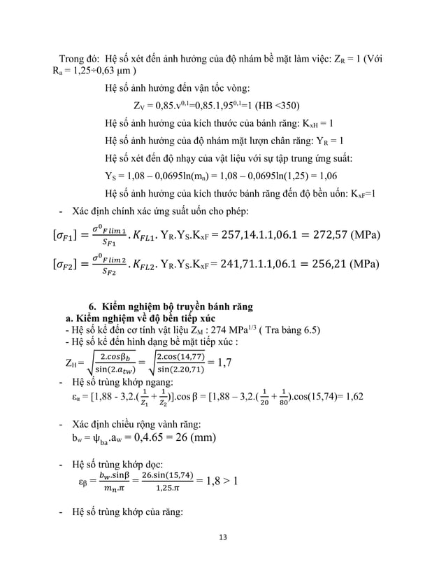 bài tập lớn nguyên lí chi tiết máy đại học SPKT | DOCX