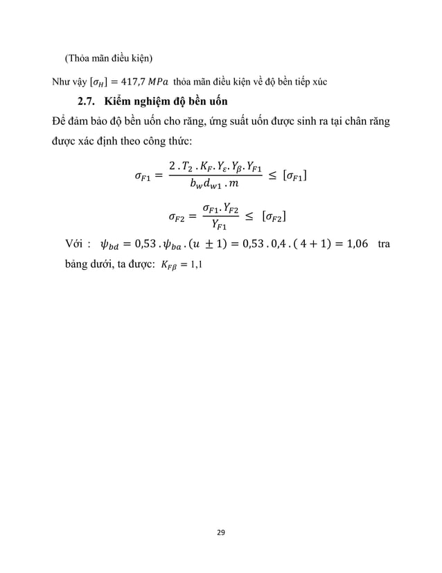 bài tập lớn nguyên lí chi tiết máy đại học SPKT | DOCX