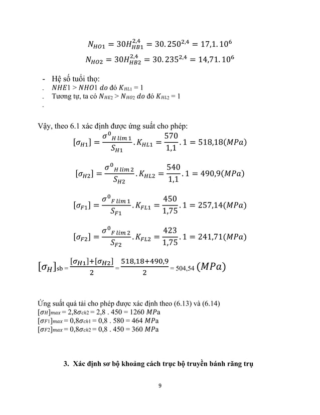 bài tập lớn nguyên lí chi tiết máy đại học SPKT | DOCX