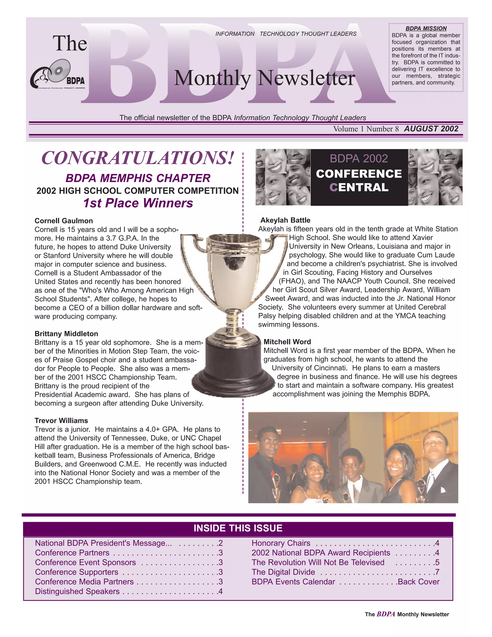 Newsletter: National BDPA (Aug 2002) | PDF