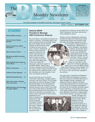 Newsletter: National BDPA (Sep 2002) | PDF