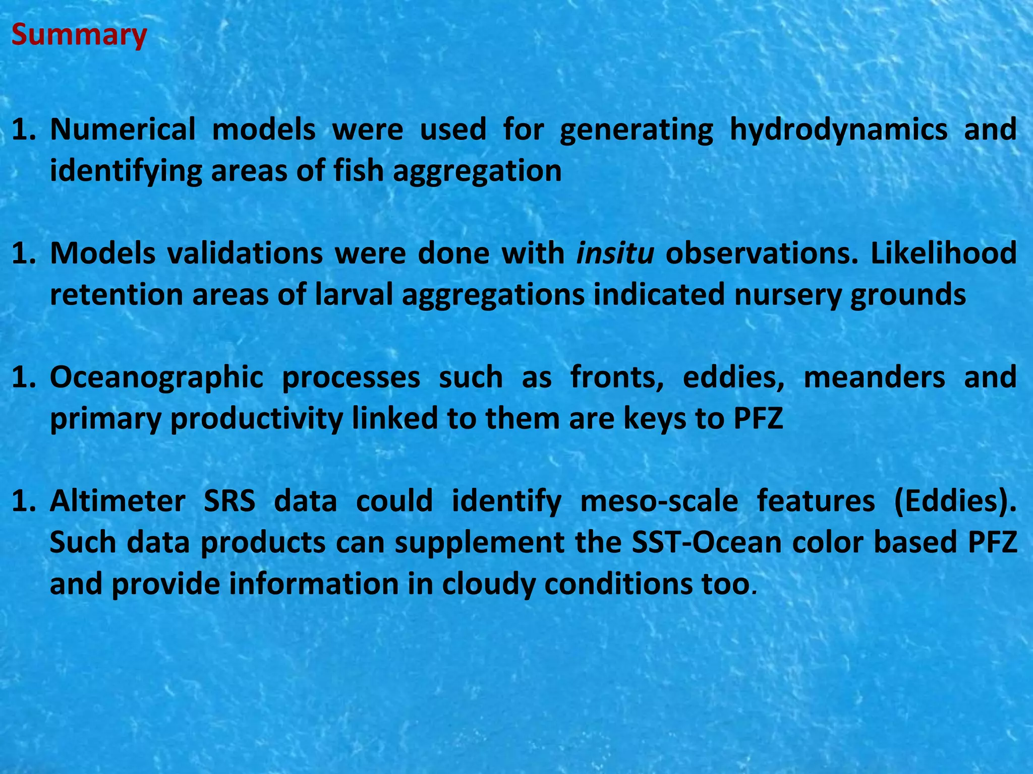 C2.03: Identifying essential fish habitats using oceanographic process ...