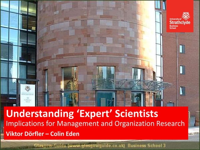 Understanding ‘Expert’ Scientists: Implications for Management and ...