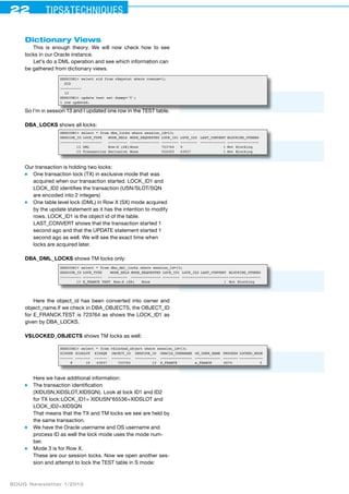 Oracle table lock modes | PDF