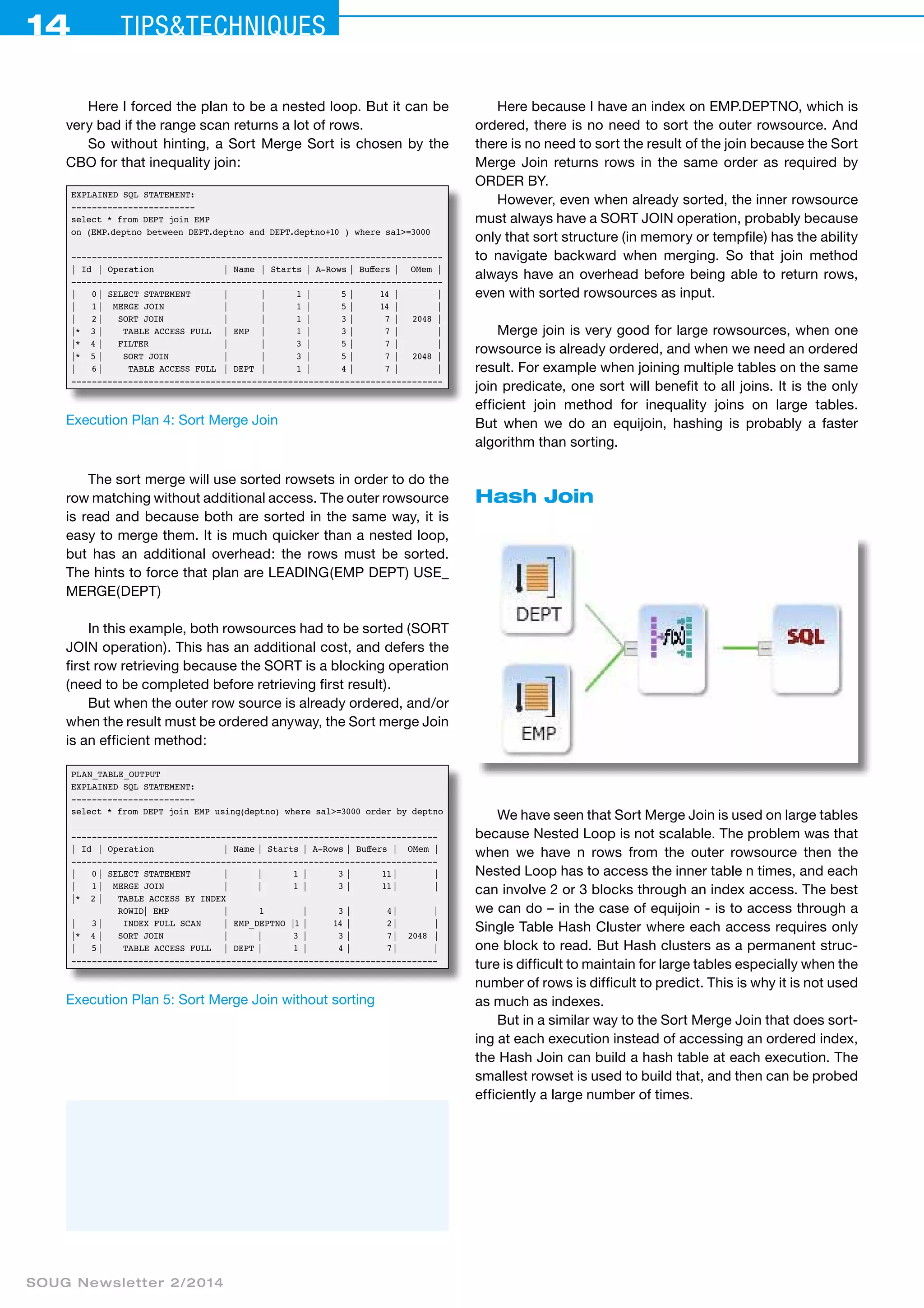 Oracle Join Methods and 12c Adaptive Plans | PDF