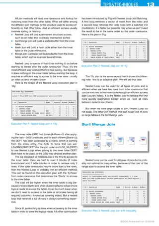 Oracle Join Methods and 12c Adaptive Plans | PDF