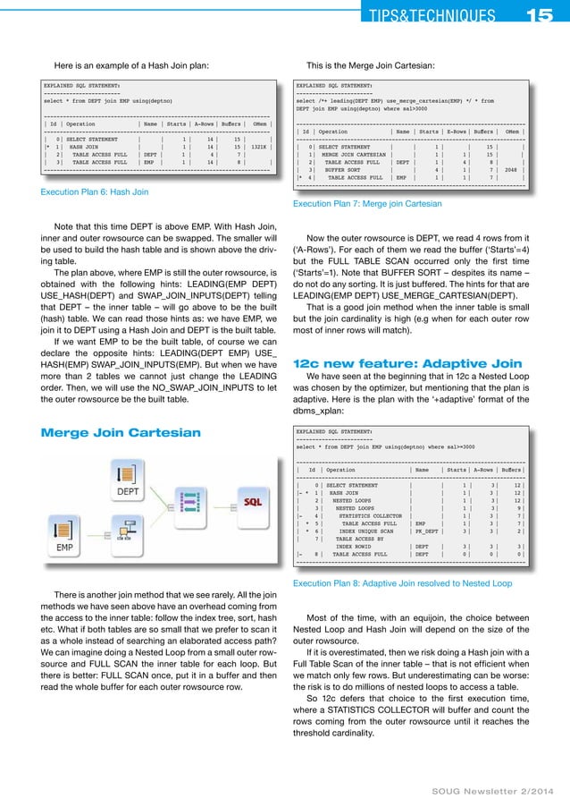 Oracle Join Methods and 12c Adaptive Plans | PDF
