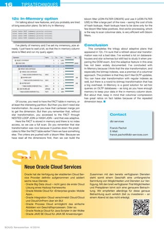 Star Transformation, 12c Adaptive Bitmap Pruning and In-Memory option | PDF