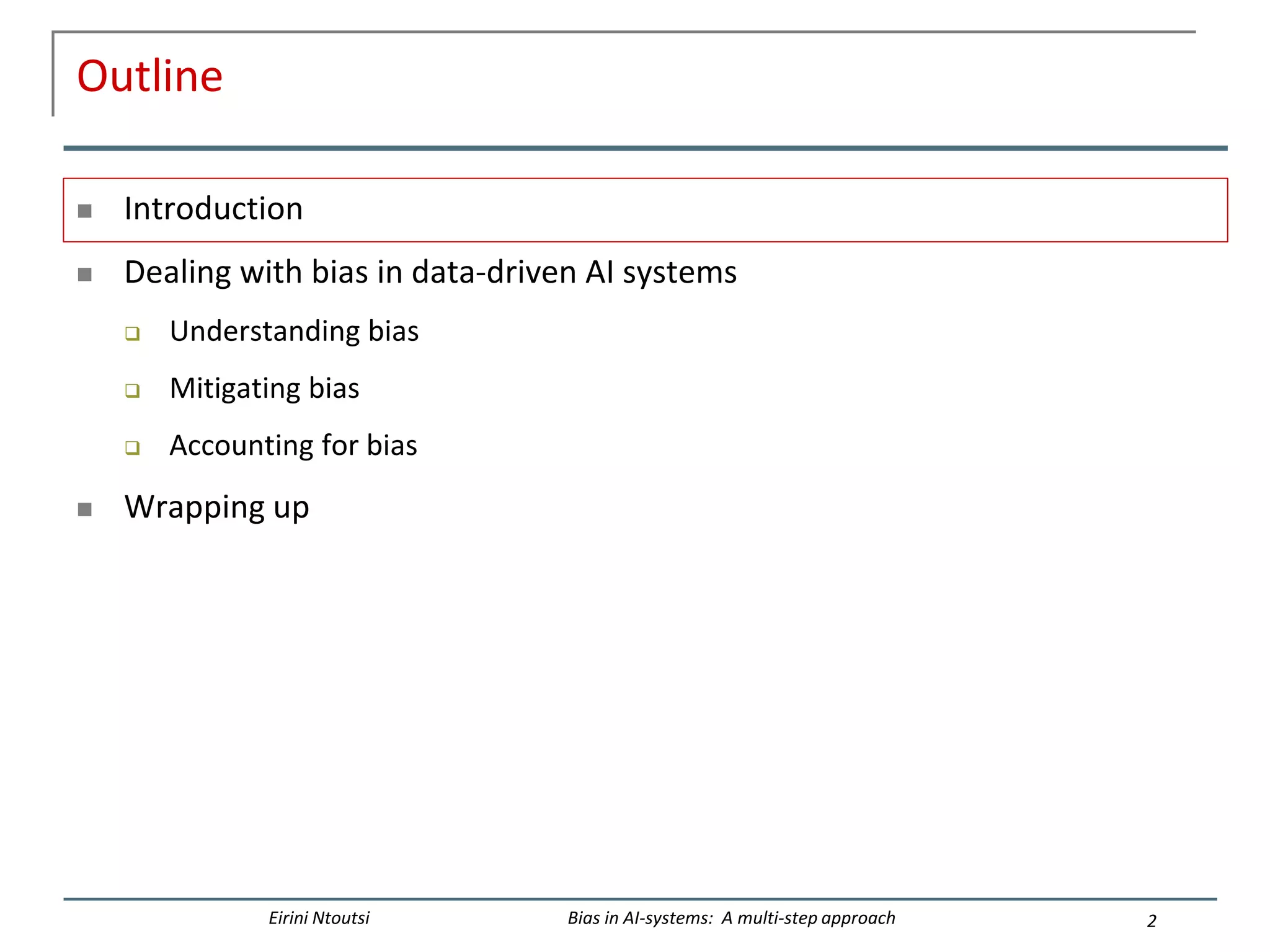 Bias in AI-systems: A multi-step approach | PDF