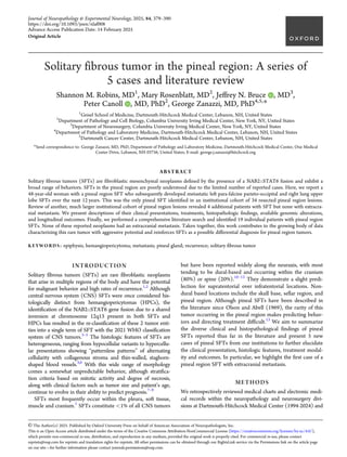 pineal solitary fibrous tumor case series and literature review.pdf