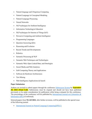 2nd International Conference on NLP, AI & Information Retrieval (NLAII ...