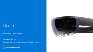 Building Mixed Reality Experiences for Microsoft HoloLens in Unity | PPT