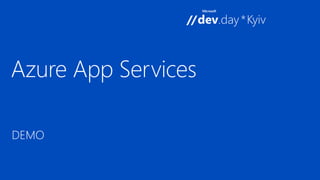 Building Cloud-Enabled Cross-Platform Mobile Apps in C# with Azure App Services | PPT