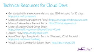 Building Cloud-Enabled Cross-Platform Mobile Apps in C# with Azure App Services | PPT