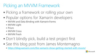 Lessons Learned from Real World Xamarin.Forms Projects | PPT