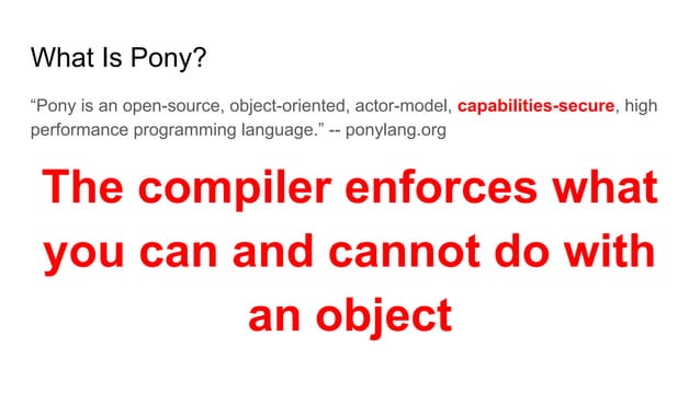 The Pony Programming Language | PDF | Web Development | Internet