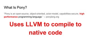 The Pony Programming Language | PDF