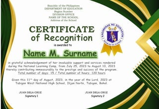 NLC-CERT-FOR-TEACHERS.pptx | Professional School | Postgraduate Education