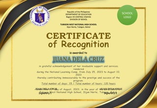 NLC-CERT-FOR-TEACHERS.pptx | Professional School | Postgraduate Education