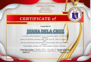 NLC-CERT-FOR-TEACHERS.pptx | Professional School | Postgraduate Education