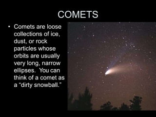 NLC- WEEK 4-COMETS_ASTEROIDS_AND METEORS.ppt.pptx | Free Download