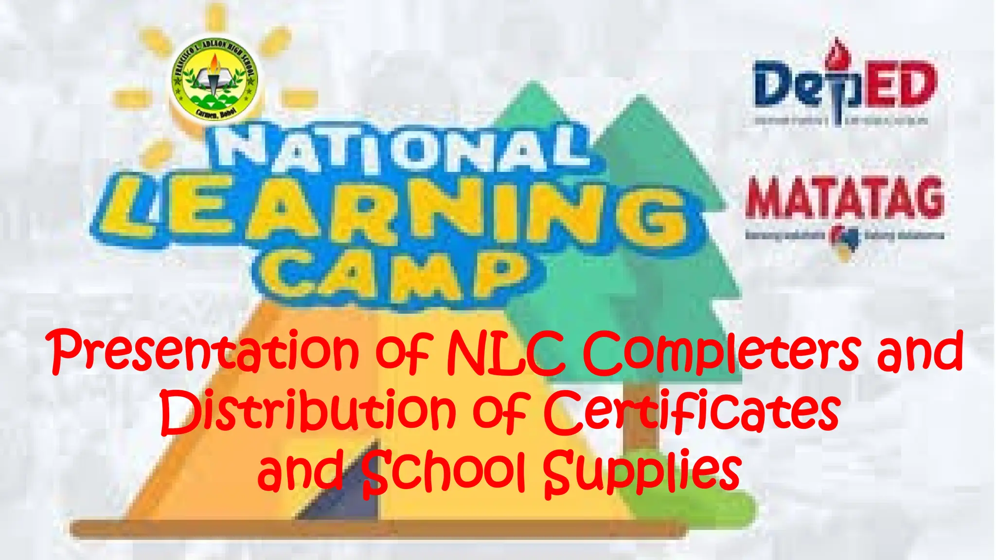 NLC 2024 Culminating Activity program flow | PPTX | Food & Drink