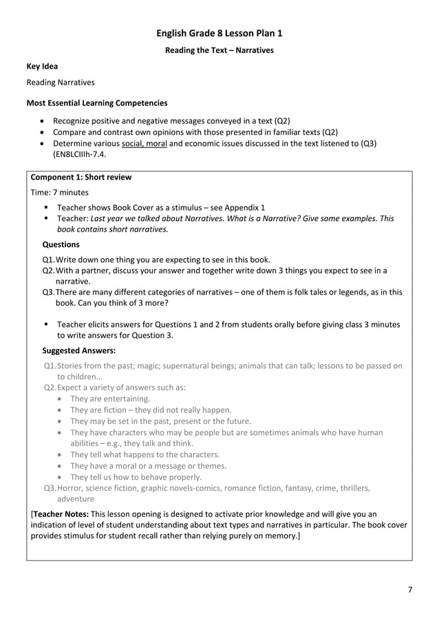 NLC23 - Grade 8 Consolidation English Lesson Plan - Final.pdf
