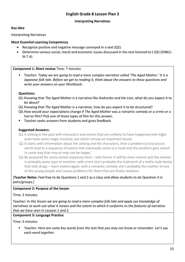 NLC23 - Grade 8 Consolidation English Lesson Plan - Final.pdf