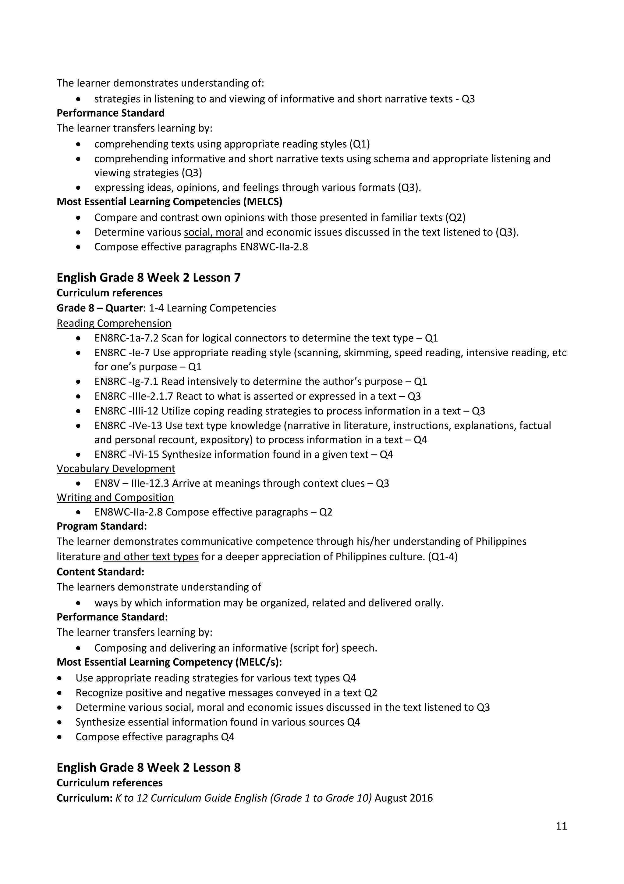 NLC23 - Grade 8 Consolidation English Notes to Teachers - Final.pdf
