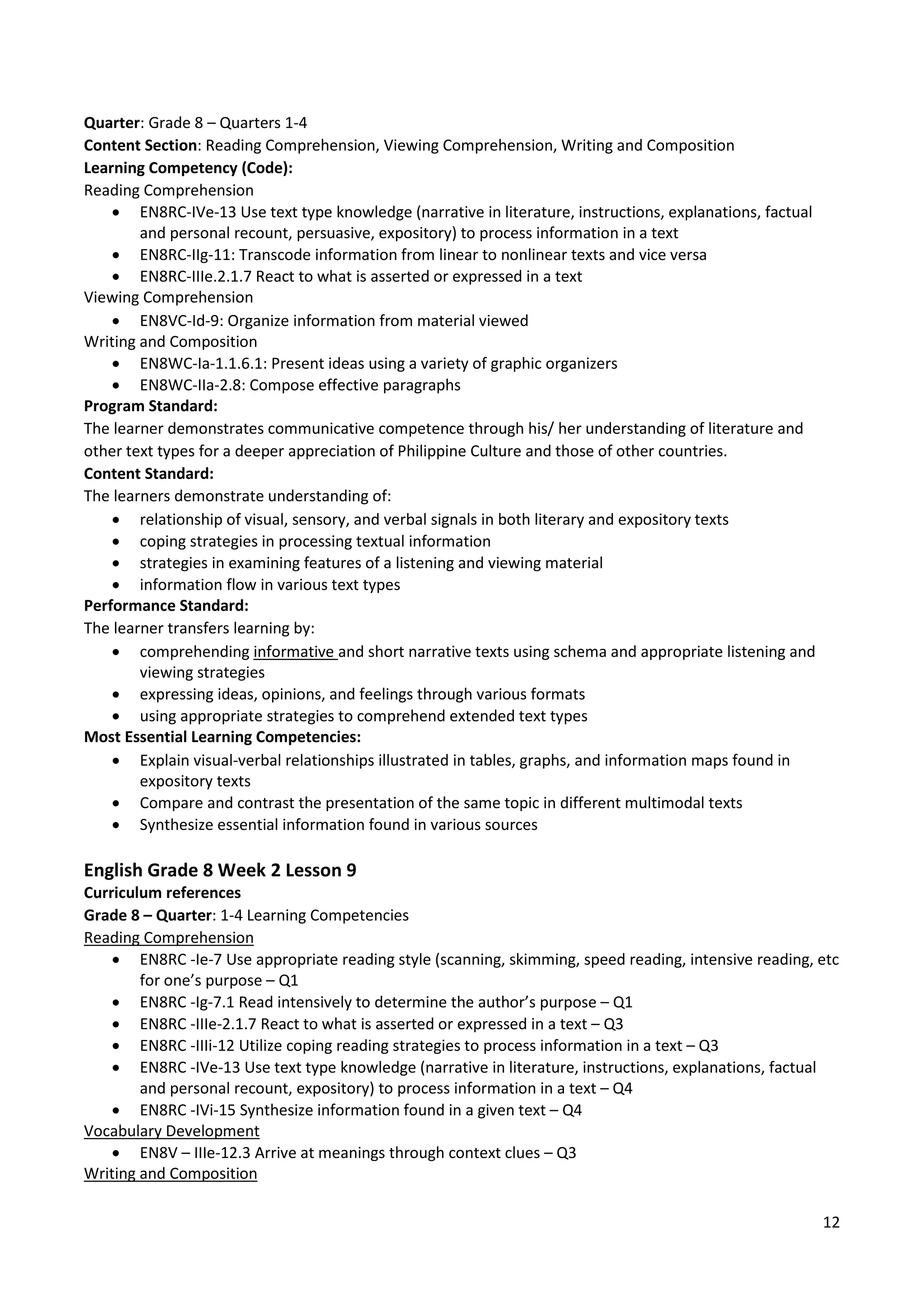 NLC23 - Grade 8 Consolidation English Notes to Teachers - Final.pdf