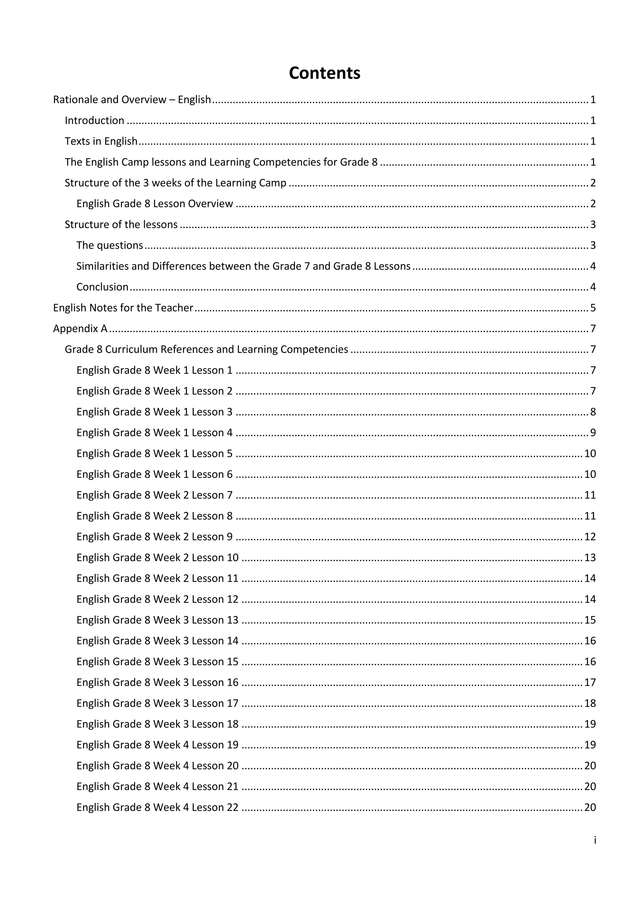 NLC23 - Grade 8 Consolidation English Notes to Teachers - Final.pdf