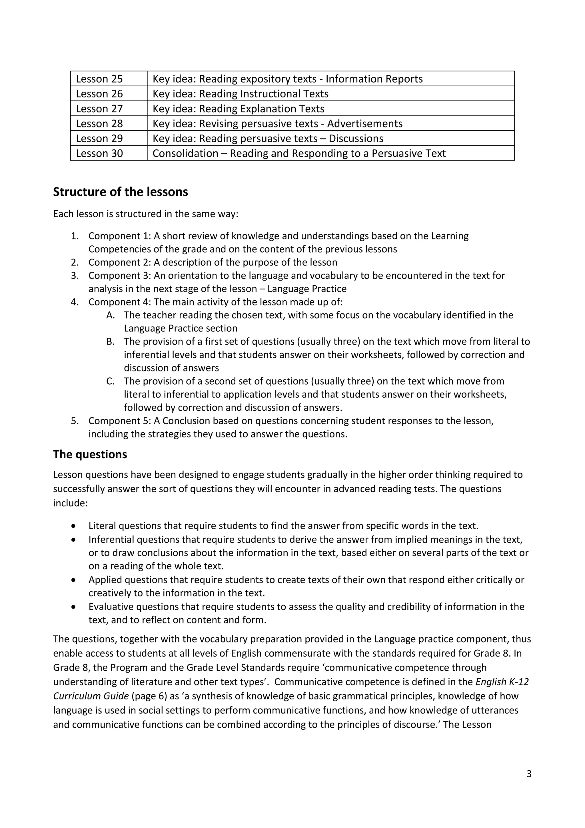 NLC23 - Grade 8 Consolidation English Notes to Teachers - Final.pdf
