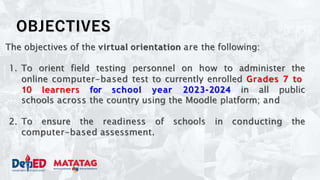 NLCA_ORIENTATION_2024 for Pretest and Posttest | PPTX