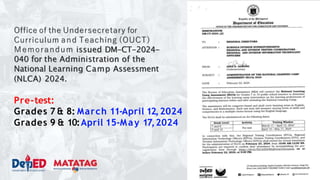 NLCA_ORIENTATION_2024 for Pretest and Posttest | PPTX