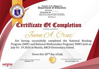NLC CERTificate different design bdjs..pptx | Professional School ...