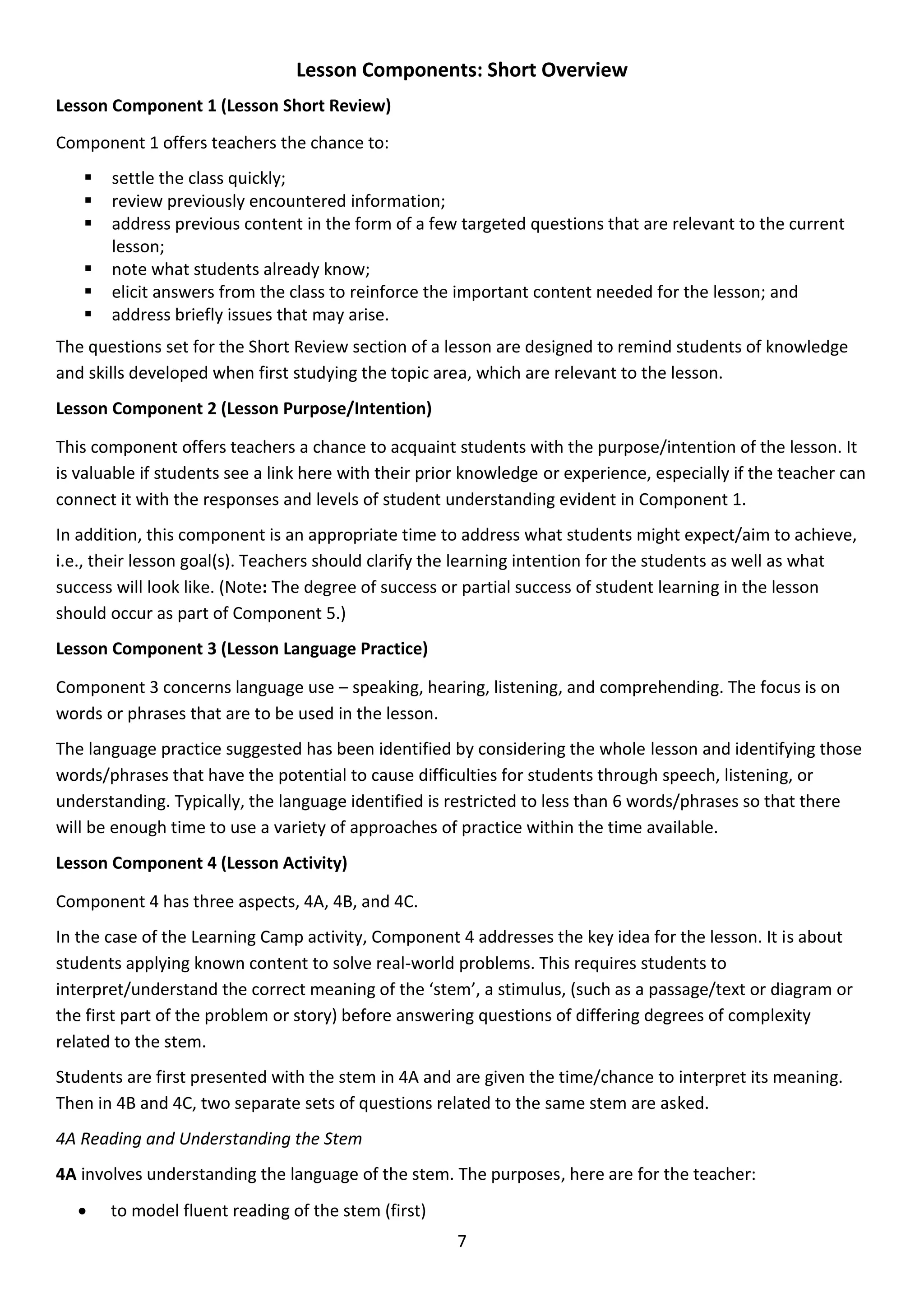 NLC English 7 Consolidation Lesson plan for teacher | PDF