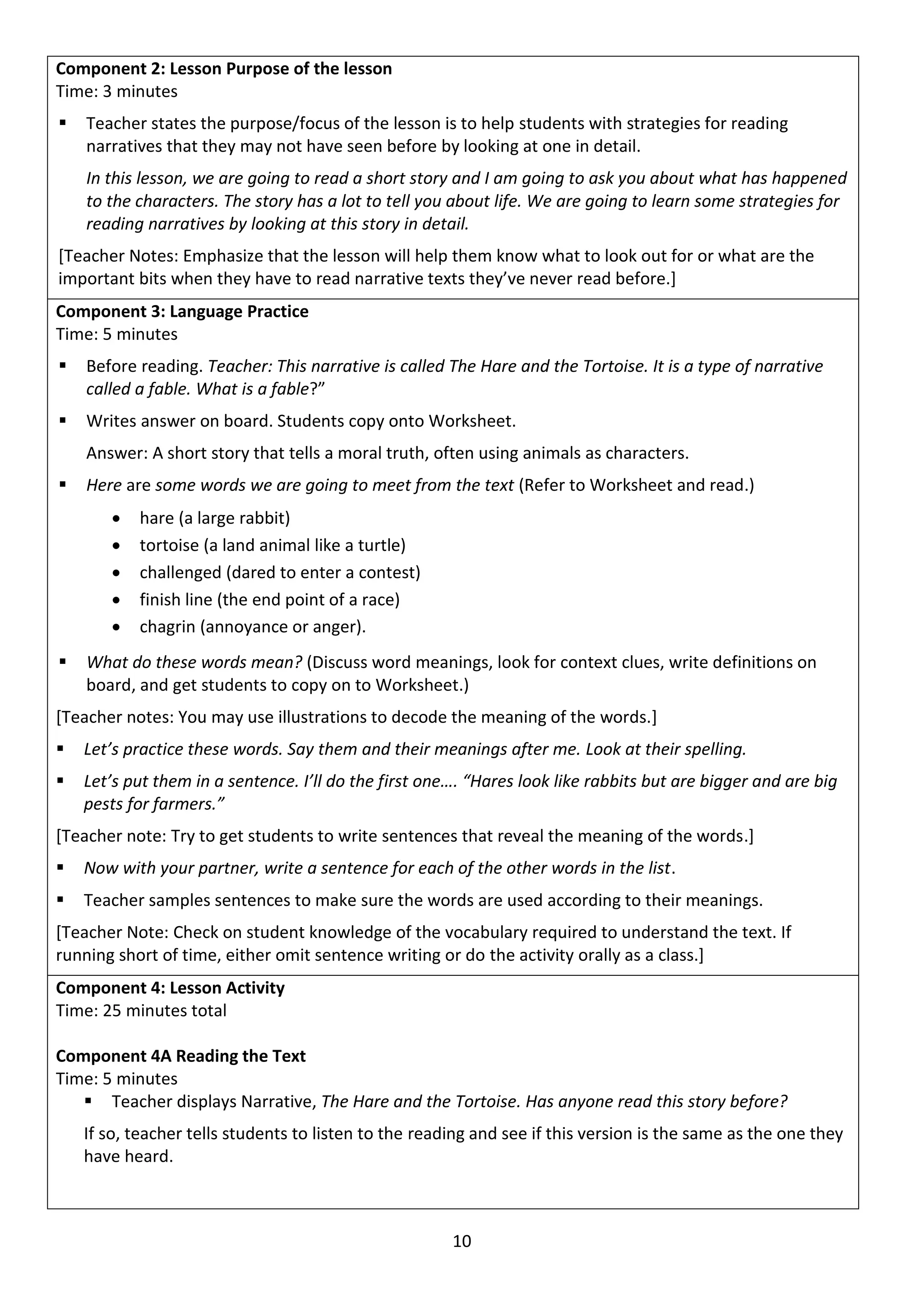 NLC English 7 Consolidation Lesson plan for teacher | PDF
