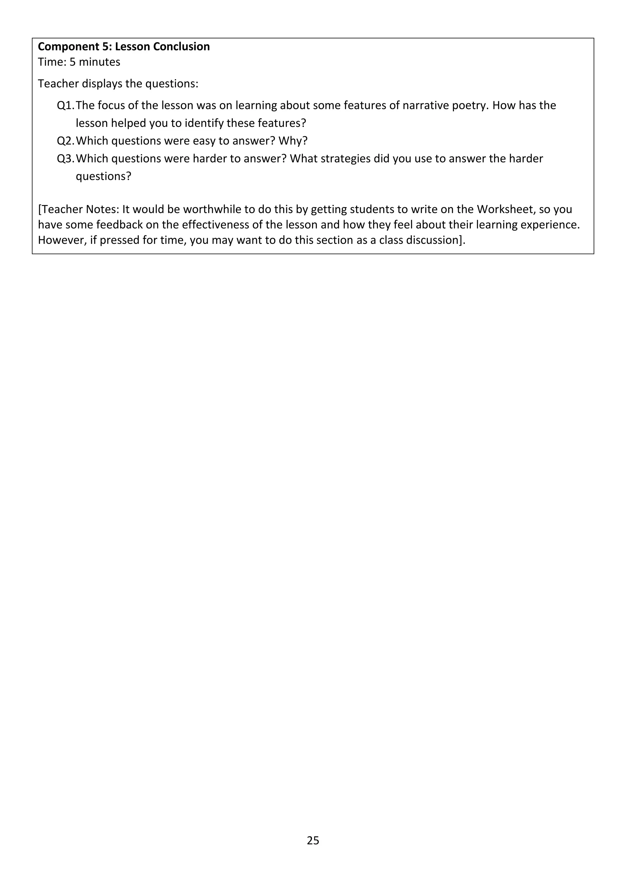 NLC English 7 Consolidation Lesson plan for teacher | PDF