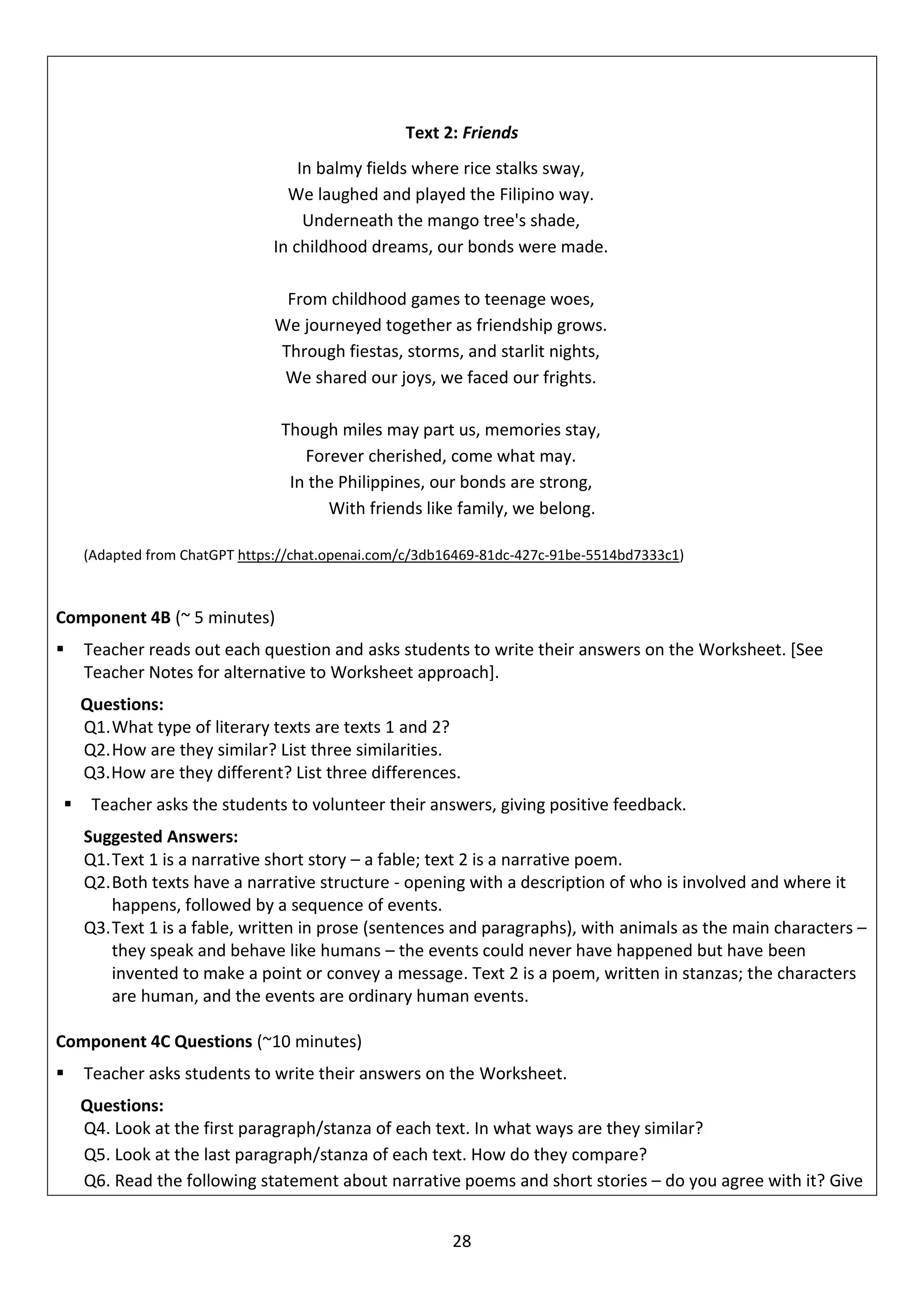 NLC English 7 Consolidation Lesson plan for teacher | PDF