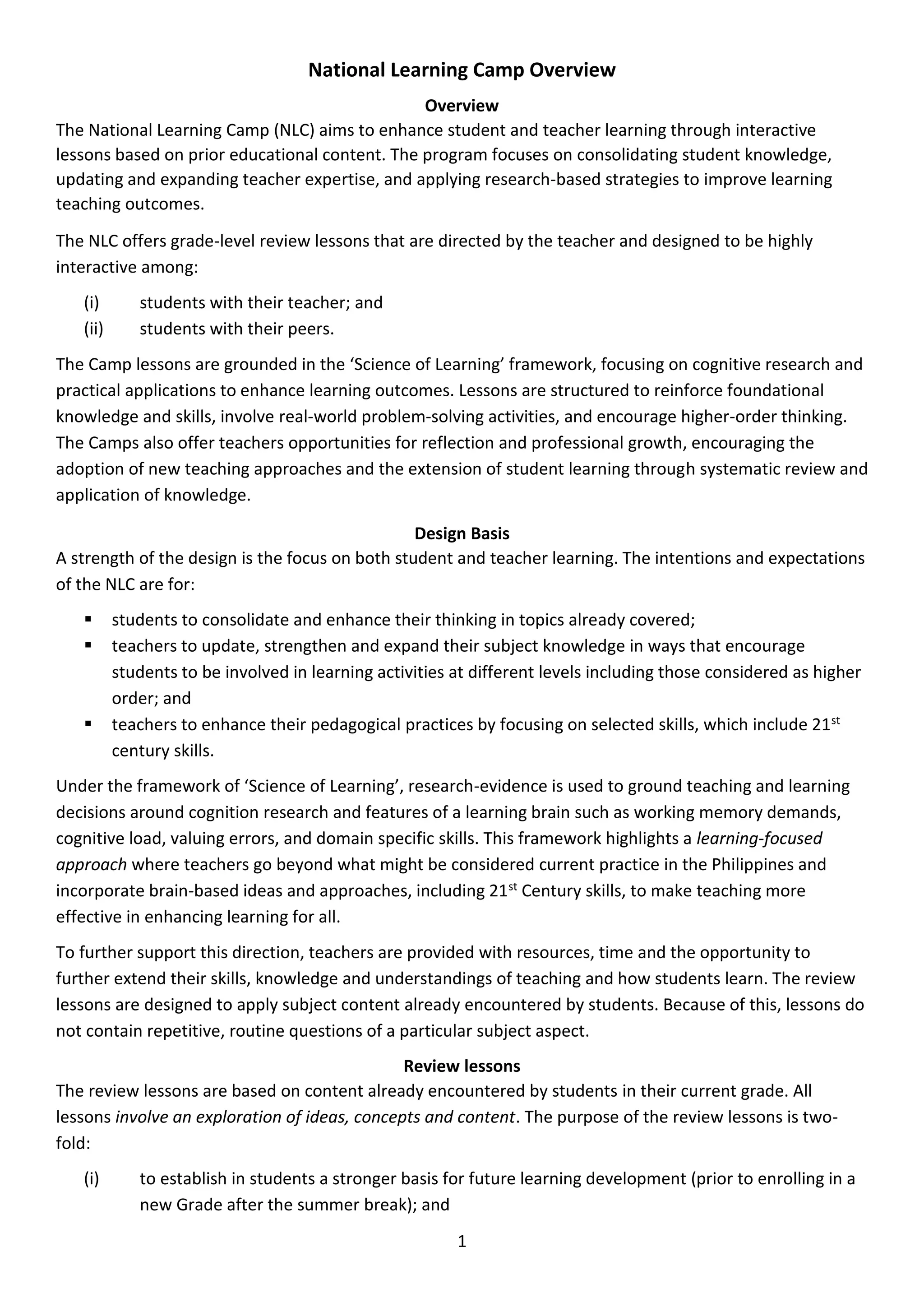 NLC English 7 Consolidation Lesson plan for teacher | PDF