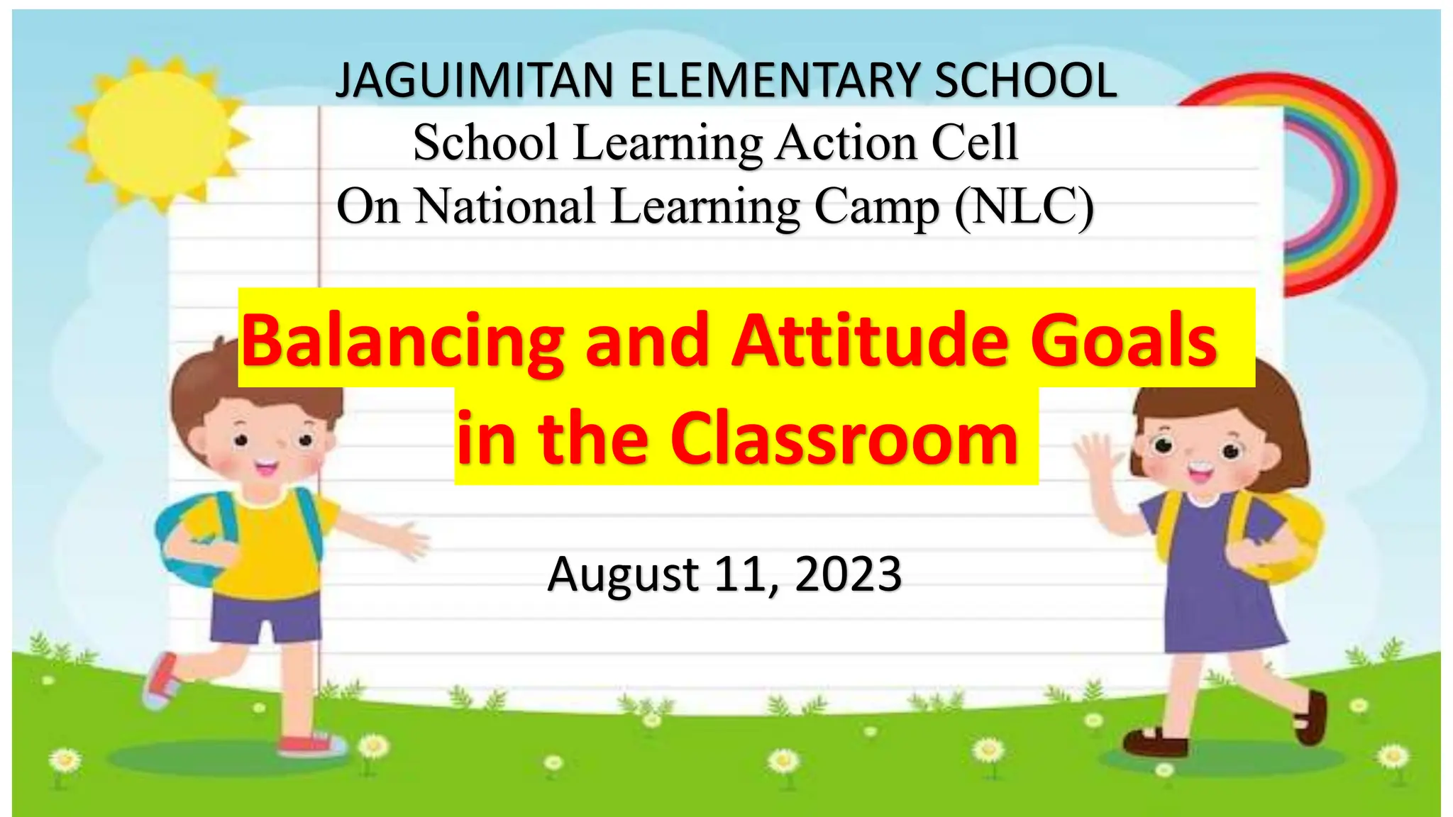 National Learning Camp School Learning Action Cell Topics | PPT