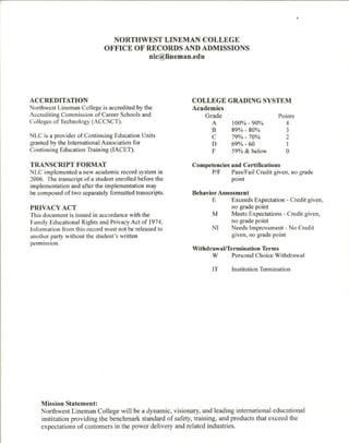 Nlc Transcript | PDF