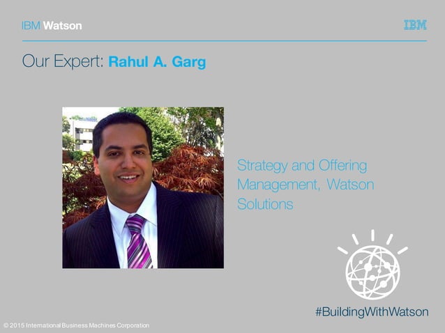 Building with Watson - Interpreting Language Using the Natural Language Classifier API | PPT