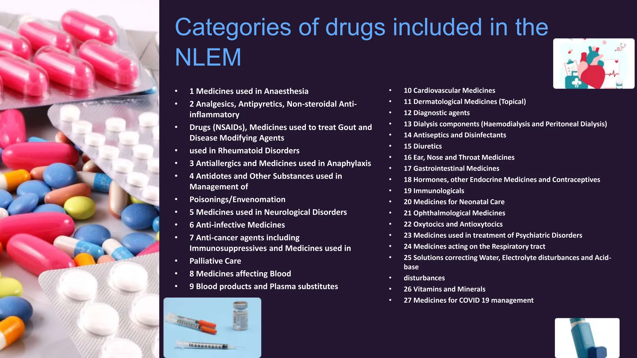 National List of Essential Medicines of India | PPTX
