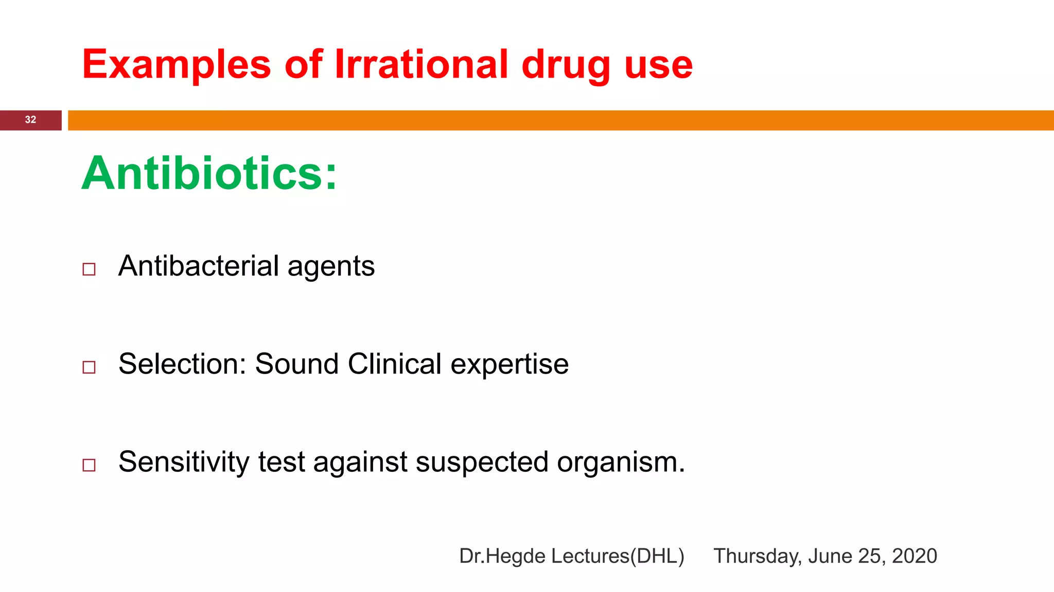 National List of Essential Medicines & Rational Drug Use | PPTX